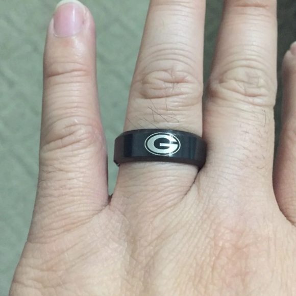 Accessories | Green Bay Packers Black Titanium Steel Ring | Poshmark